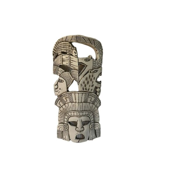 Wall Decor | Vintage Aztec Mayan Inca Plaster Cast Wall Decor Tribal ...